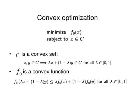 PPT Applications Of Convex Optimization In Systems And Control