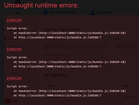 Reactjs How To Catch RuntimeError And Prevent It From Propagating My