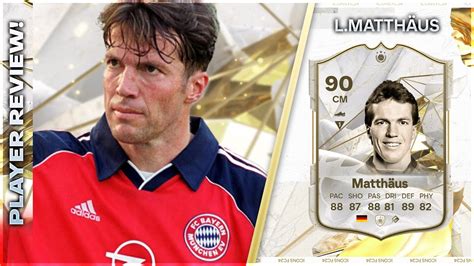 WHAT A CARD ICON 90 RATED LOTHAR MATTHAUS PLAYER REVIEW EA FC24