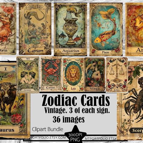 Zodiac Sign Print Etsy