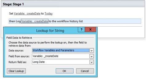 return field as long date disabled in sharepoint designer workflow