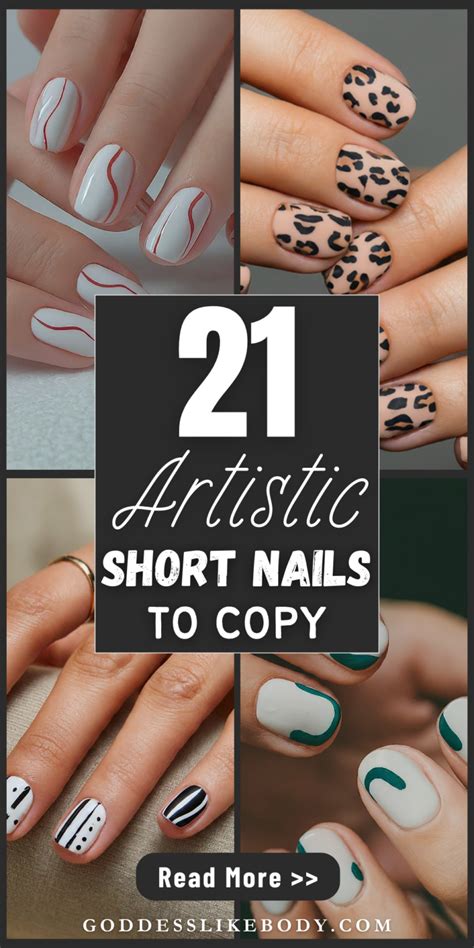 21 Artistic Short Nails Youll Absolutely Love