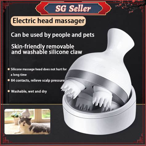 【sg Stock】e Provision Shop Electric Head Massager Usb Rechargeable