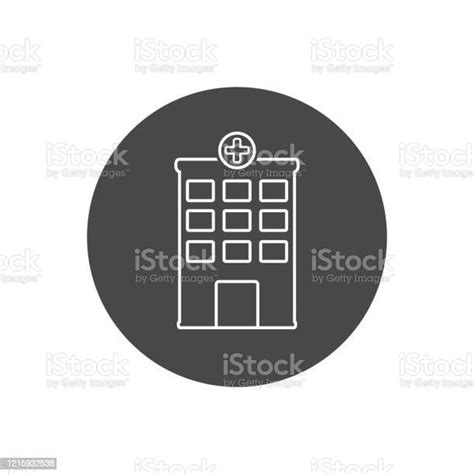 醫院建築向量線圖示向量圖形及更多互聯網圖片 互聯網 人 住宅建築 Istock
