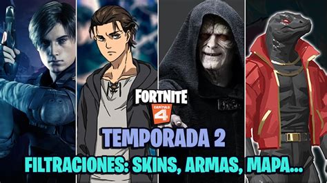 Filtraciones Masivas De Fortnite Capítulo 4 Temporada 2 Skins Pase