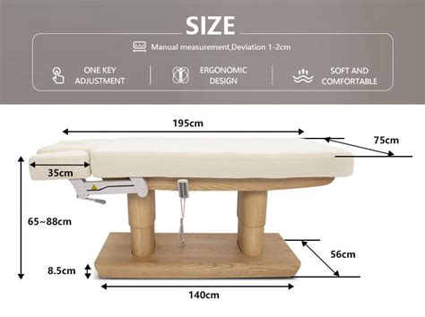 Louisa Electric Spa Wellness Bed Wide Facial Bed Table Beauty Ace