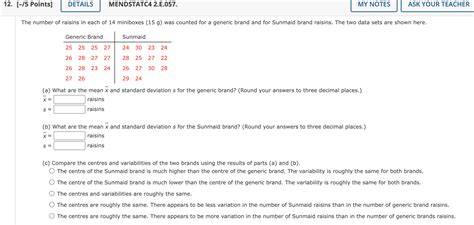 Solved Consider The Following Data Set