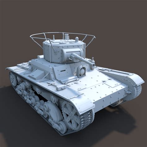 소련 탱크 T 26 3d 모델 139 Max Obj Fbx C4d Free3d