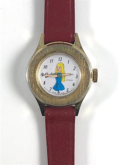 Vintage Watch Barbie Watch 1973 Red Leather Band Unique Etsy