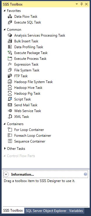 Ssis In Ssdt The Basics Simple Talk