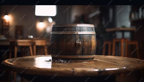 Premium Ai Image Rustic Winery Cellar Stores Old Fashioned Whiskey In