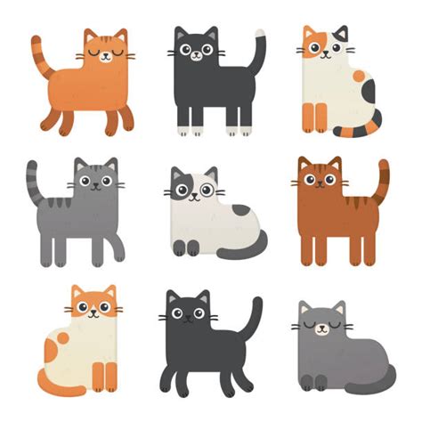 296500 Cute Cat Stock Illustrations Royalty Free Vector Graphics