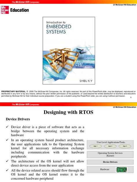 Chapter 10 Rtos Device Driver Pdf Device Driver Kernel
