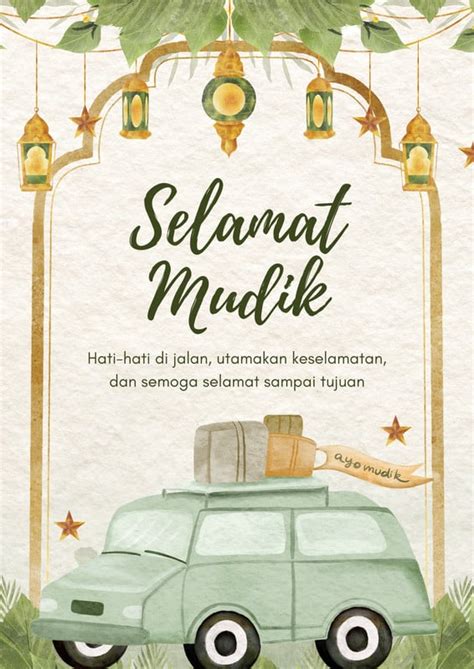 Halaman 4 Gratis Desain Contoh Selamat Mudik Canva