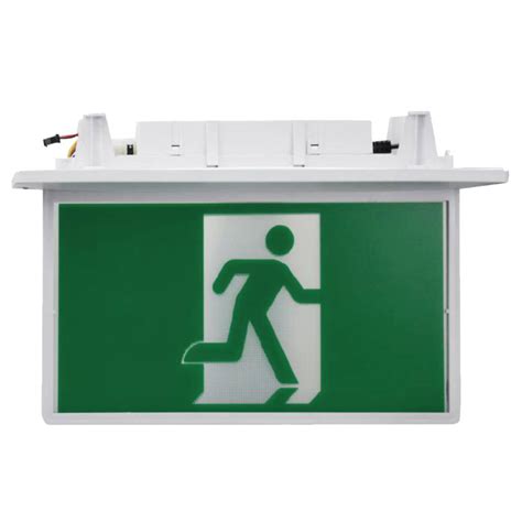 W Recessed Blade Exit Light