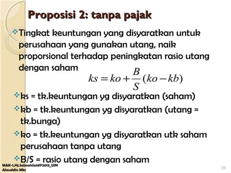 Struktur Modal Ppt