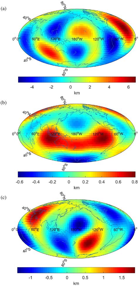 a topography of the cmb obtained by morelli and dziewonski 1987