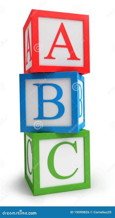 Abc Cubes Stock Illustration Illustration Of Message 19090826