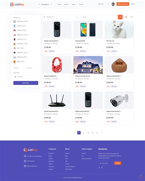 Listocean Classified Ads Listing Html Template Html Templates