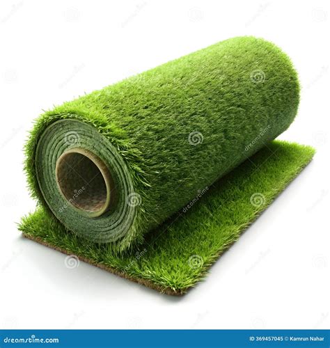 Roll Of Artificial Grass For Sports Field Or Lawn Background Ideal For