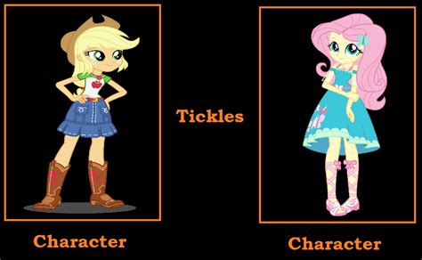 Applejack Tickles Fluttershy By Diana173076 On Deviantart