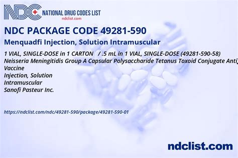 Ndc Package 49281 590 01 Menquadfi Injection Solution Intramuscular