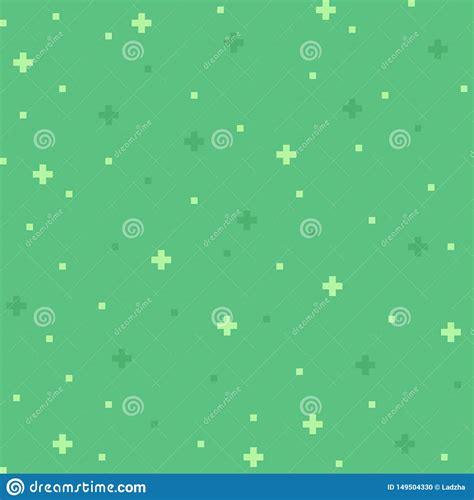 Green 8 Bit Abstract Background Pixel Digital Background Stock Vector