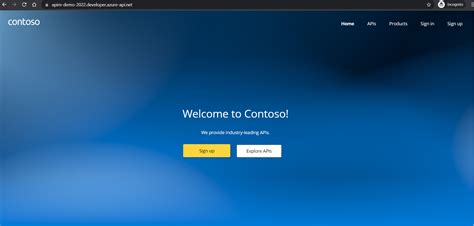 Developer Portal Overview Azure Api Management Apim