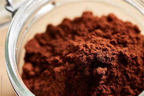 Macro Of Cocoa Powder Jar By Stocksy Contributor Martí Sans Stocksy
