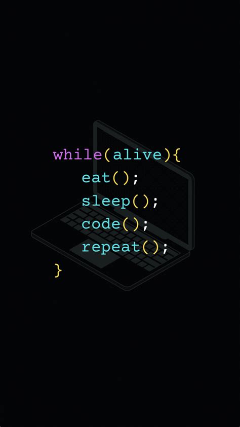 Eat Sleep Code Repeat 4k Amoled Wallpaper