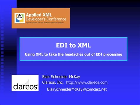 PPT Simplifying EDI Processing With XML Conversion PowerPoint Presentation ID