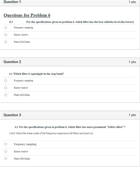 Solved Question 6 1 Pts 6 6 If You Were Going To Design A Chegg Com
