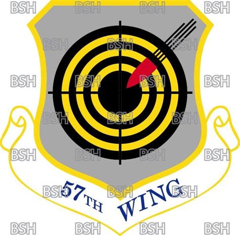 57th Wing Nellis Afb Patch Vector Image Files Ai Pdf And Svg Formats Plus Rasters Png