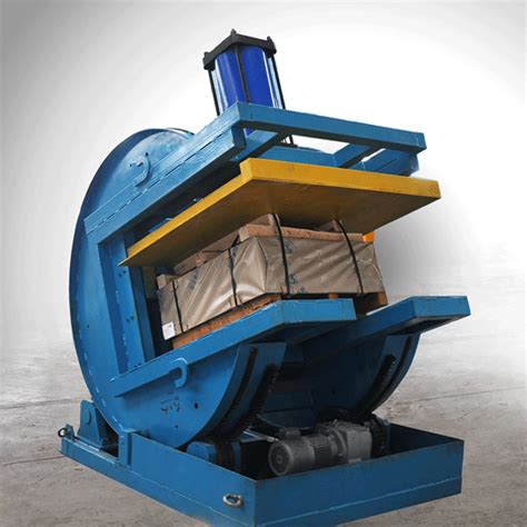 Degree Horizontal Tilter Automatic Wrapping Machinery For Wooden Box Rotation Packing