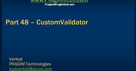 Sql Server Net And C Video Tutorial Part 48 Customvalidator