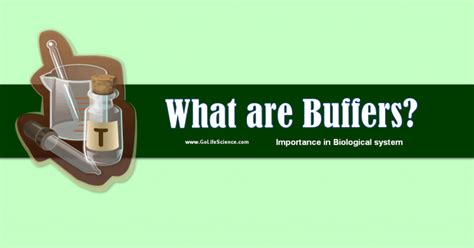 Buffers What Are The Importance Of Buffers In Biological System