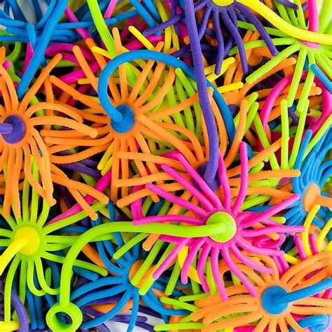Amazon Yoyo Toys 子供用 100個 ヌードルヨーヨーおもちゃ パーティーの記念品用 イースターエッグフィラー グーディーバッグ用品とピニャータの詰め物 子供