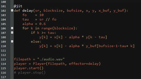 Pythonエフェクター音響効果処理を簡単に実装リアルタイム再生できるクラスの作成 Wizard Notes