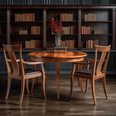 Premium Ai Image Handcrafted Wooden Furniture Showcase Image