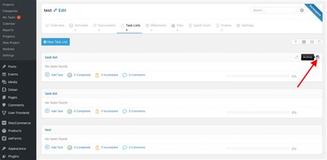 How To Duplicate And Archive Task Lists In Wp Project Manager Wedevs