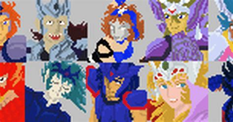 ドット絵 ドット絵詰め合わせ【アニメ白銀聖闘士他】 カワイq児のイラスト Pixiv