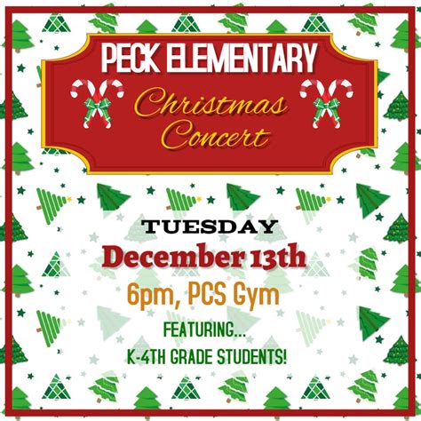 PCS Holiday Concert Series Peck Community Schools