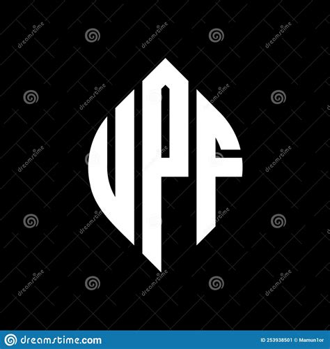 Upf Circle Letter Logo Design With Circle And Ellipse Shape Upf Ellipse Letters With