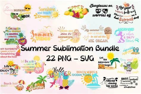 Summer Sublimation Bundle Graphic By Cpsnowy · Creative Fabrica