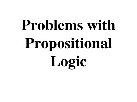 Ppt Propositional And First Order Logic Powerpoint Presentation Free