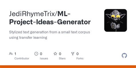 Github Jedirhymetrixml Project Ideas Generator Stylized Text