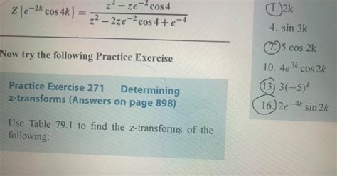 Solved Z E 2k Cos 4k Z Ze Cos 4 Z 2ze 2 Cos 4 E 4 Chegg