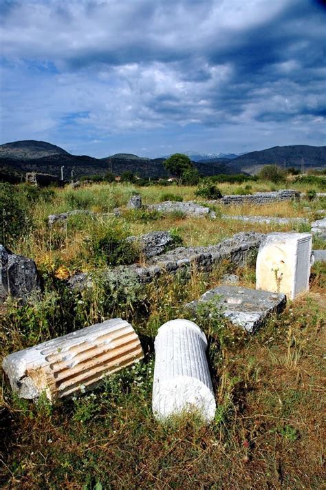 The Stone Abutment Of The Bridge Against The Sky Stock Image Image Of