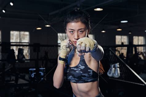 Female Boxer Punching Out Picture And Hd Photos Free Download On Lovepik