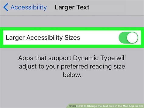 How To Change The Text Size In The Mail App On IOS Steps